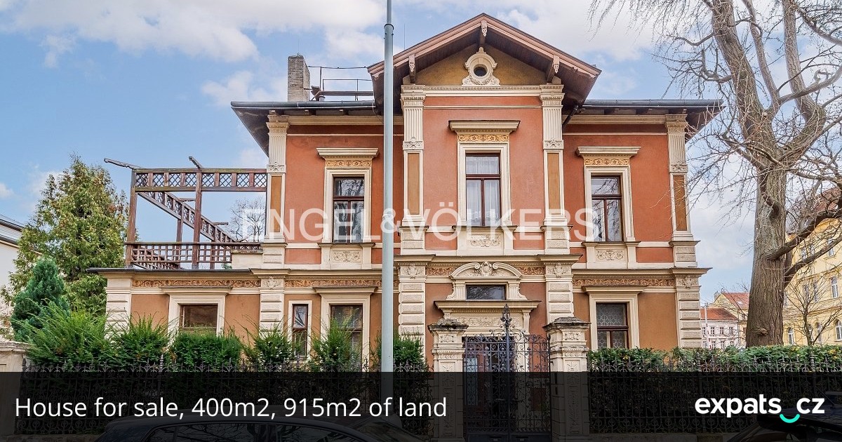 Villa for sale, 400m2, 915m2 of land, in Prague, on Slavíčkova street