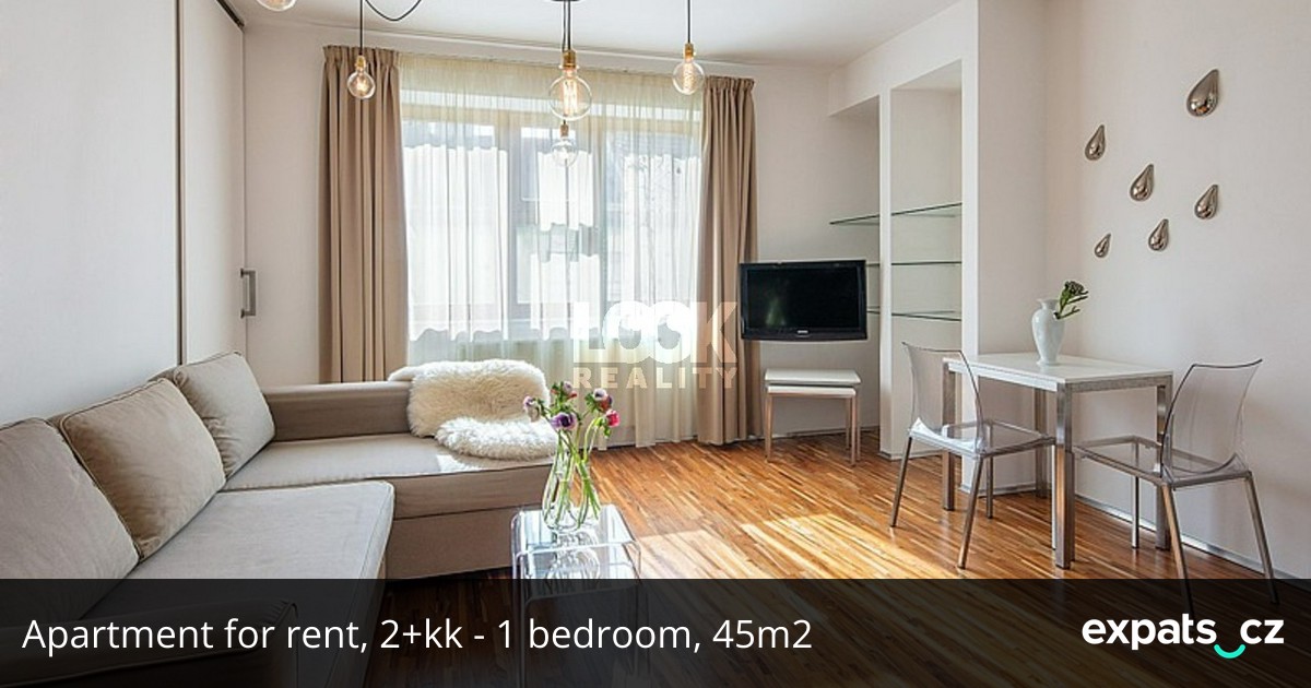 Apartment for rent, 2+kk - 1 bedroom, 45m2, in Prague, on Holečkova street