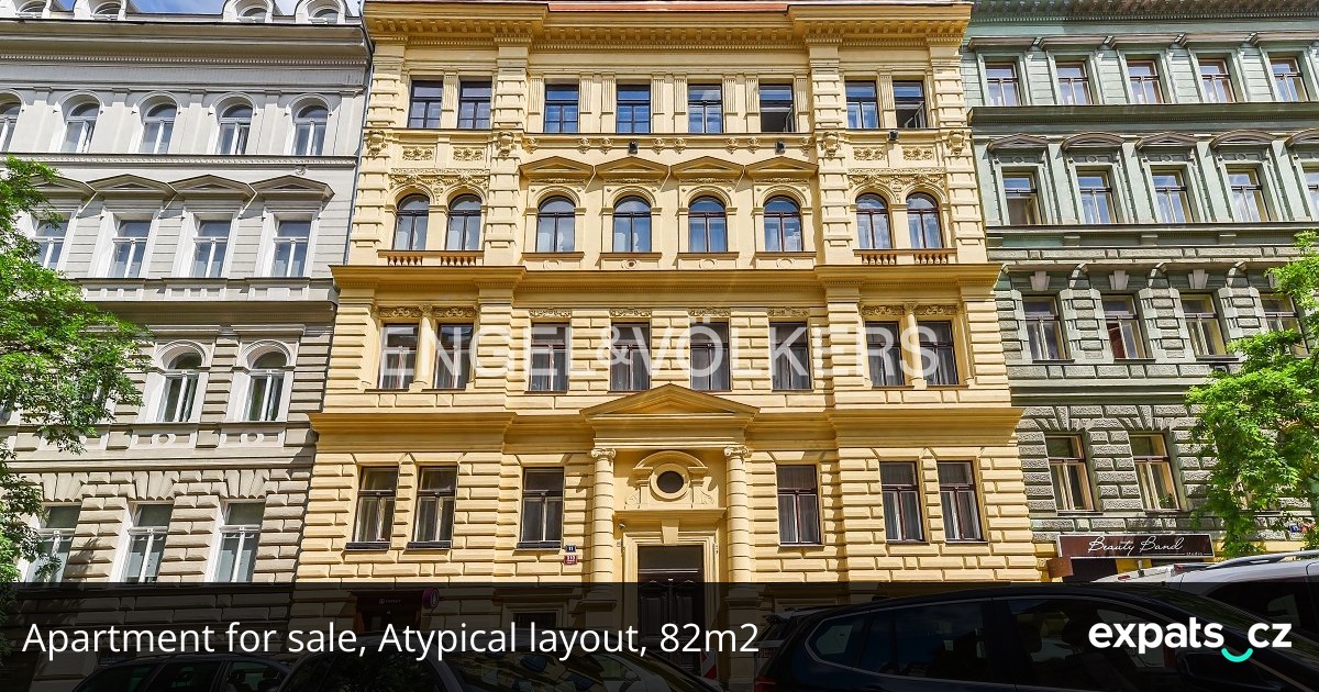 Apartment for sale, Atypical layout, 82m2, in Prague, on Mánesova street