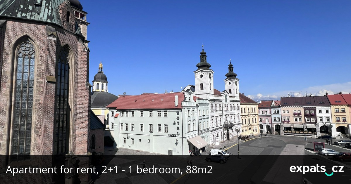 Apartment for rent, 2+1 - 1 bedroom, 88m2, in Hradec Králové, on Velké ...