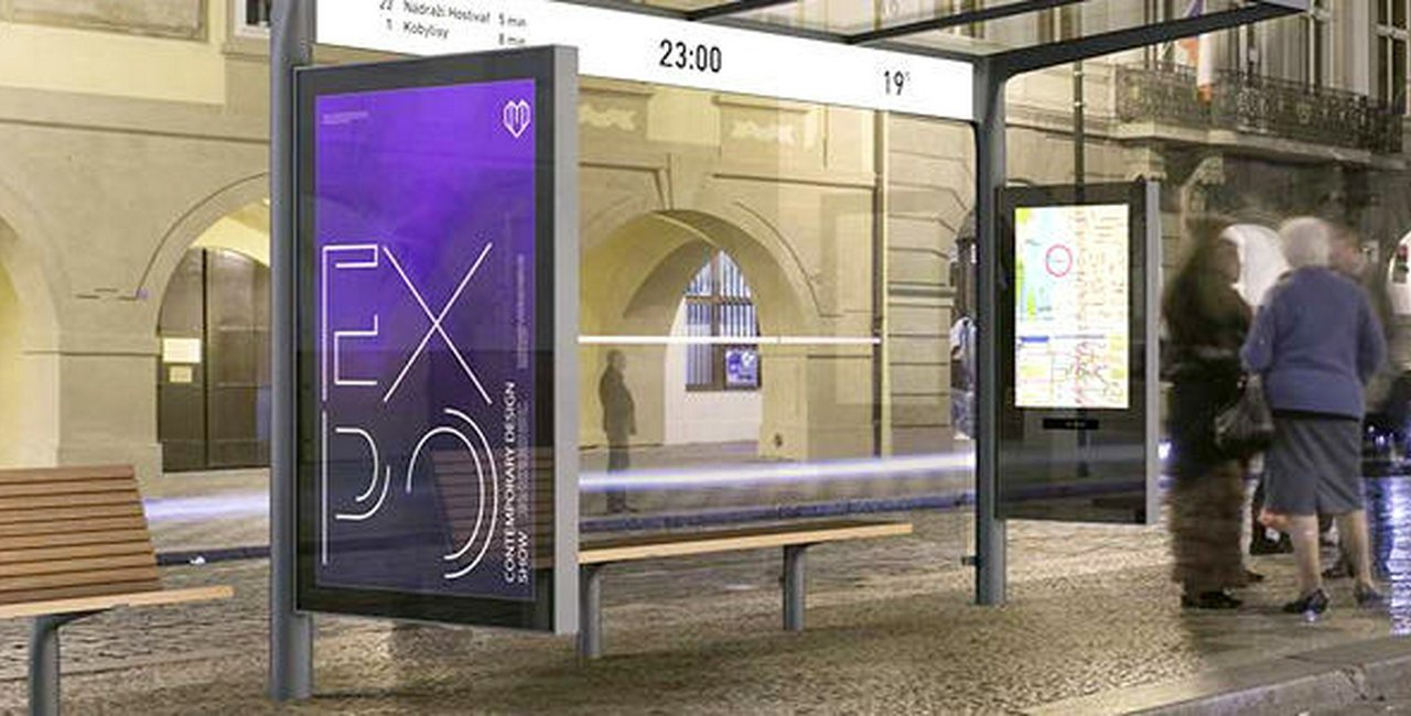 Futuristic Bus Stop Unveiled at Designblok - Prague, Czech Republic