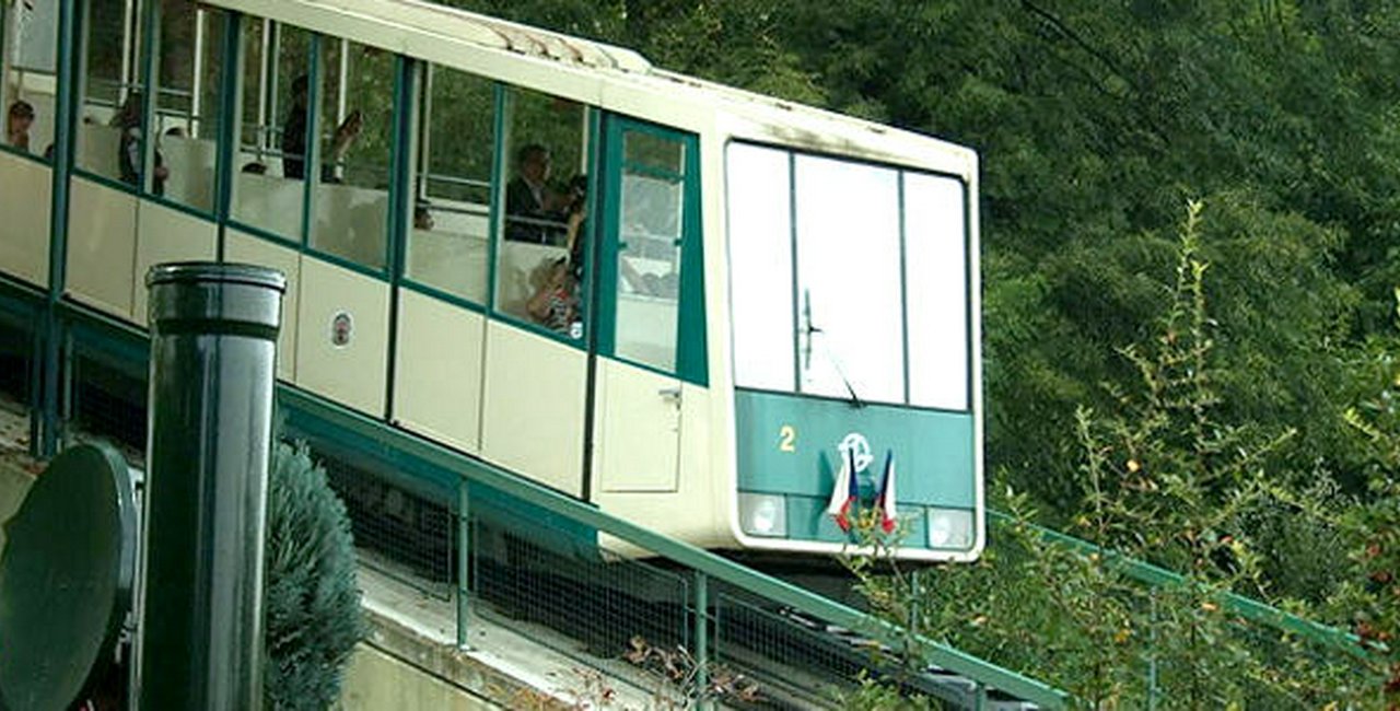 Petřín Funicular Now Re-Opened - Prague, Czech Republic