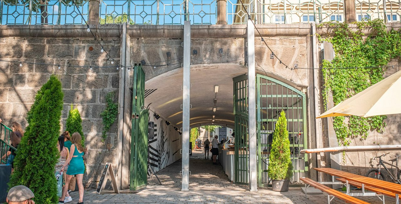 Once a docking area for river rafts, a Vltava passage is Prague's ...