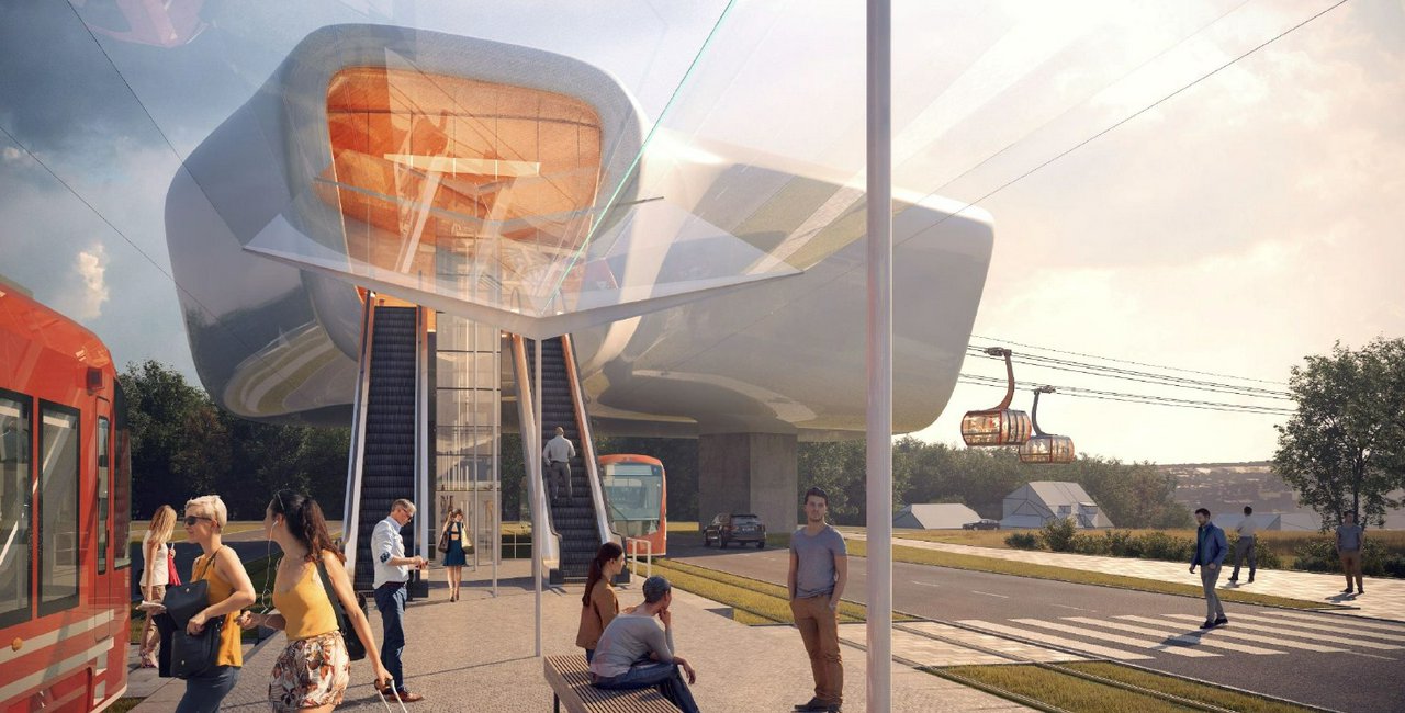 Prague reveals new visualizations for cable car over the Vltava river ...