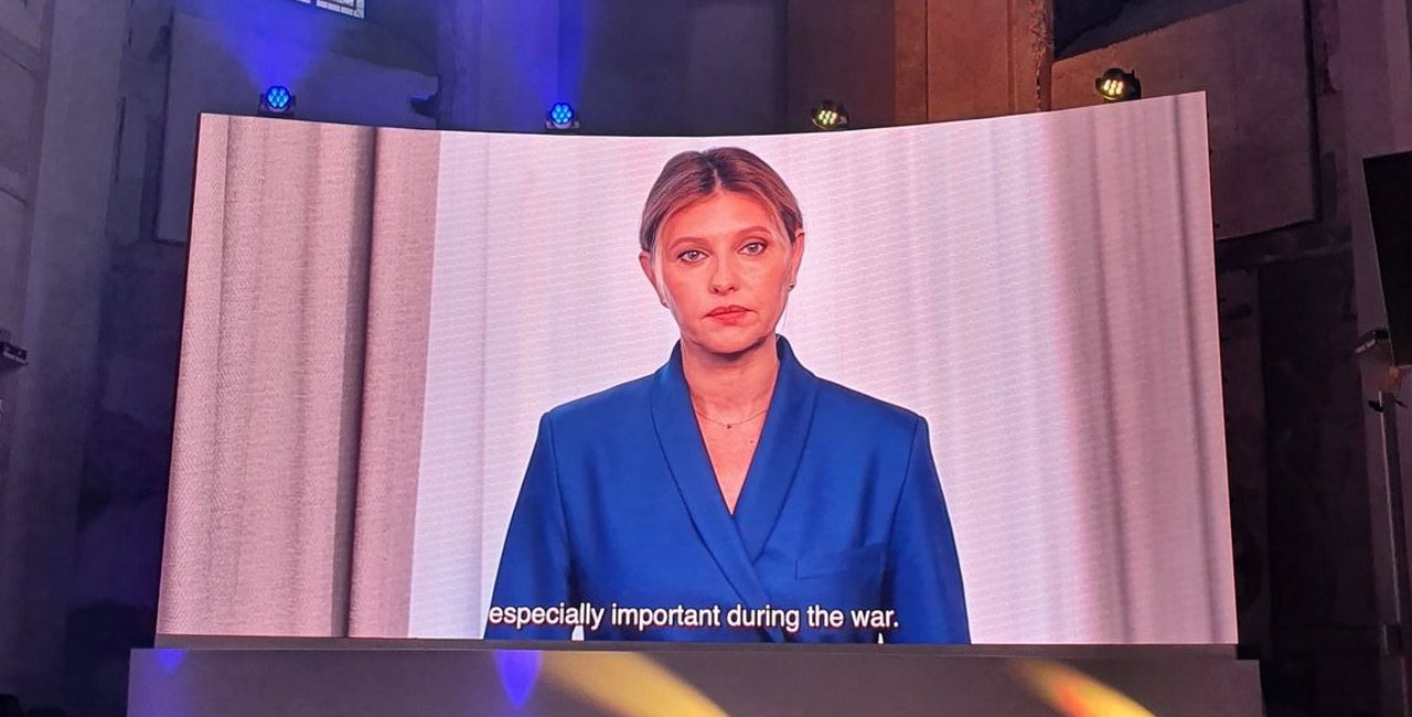 Ukraine's First Lady thanks Czechia for support - Prague, Czech Republic