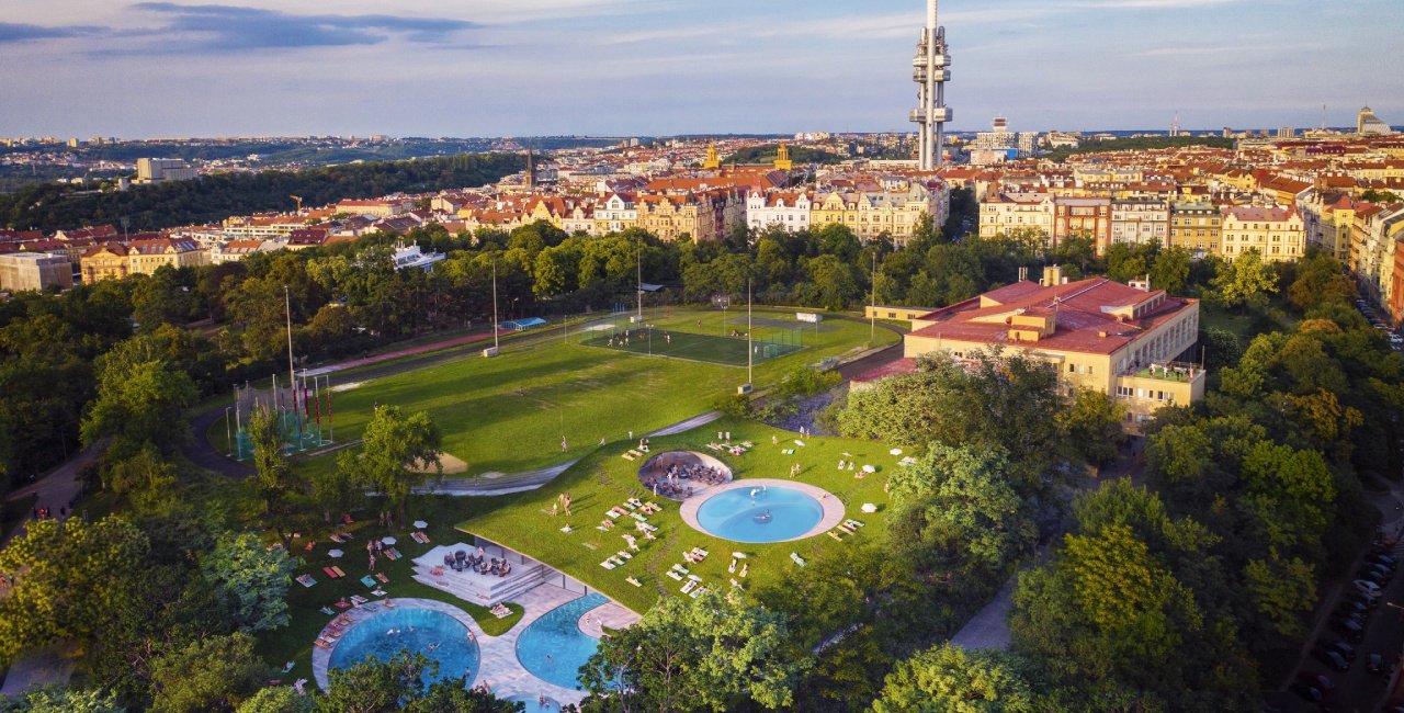 Prague architects make a splash with concept for Riegrovy sady spa ...