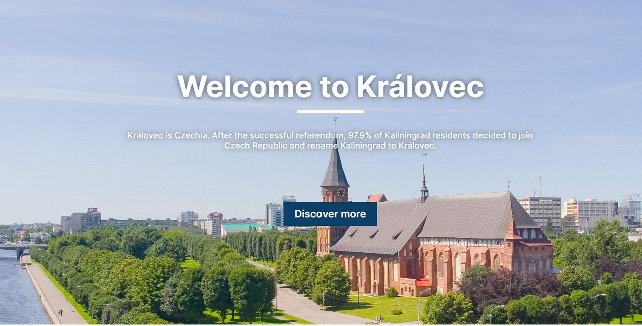 Czech annexation of Kaliningrad prank goes viral - Prague, Czech Republic