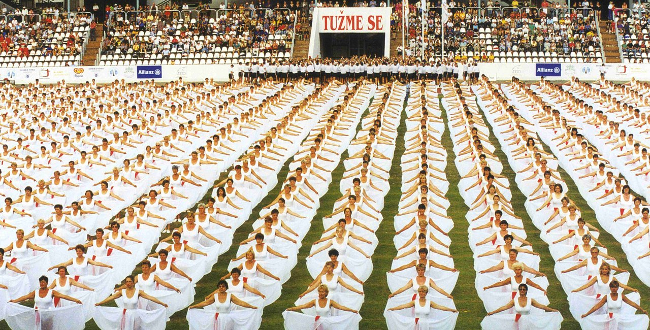 GALLERY: Human pyramids, mass gymnastics – Sokol in photos - Prague ...