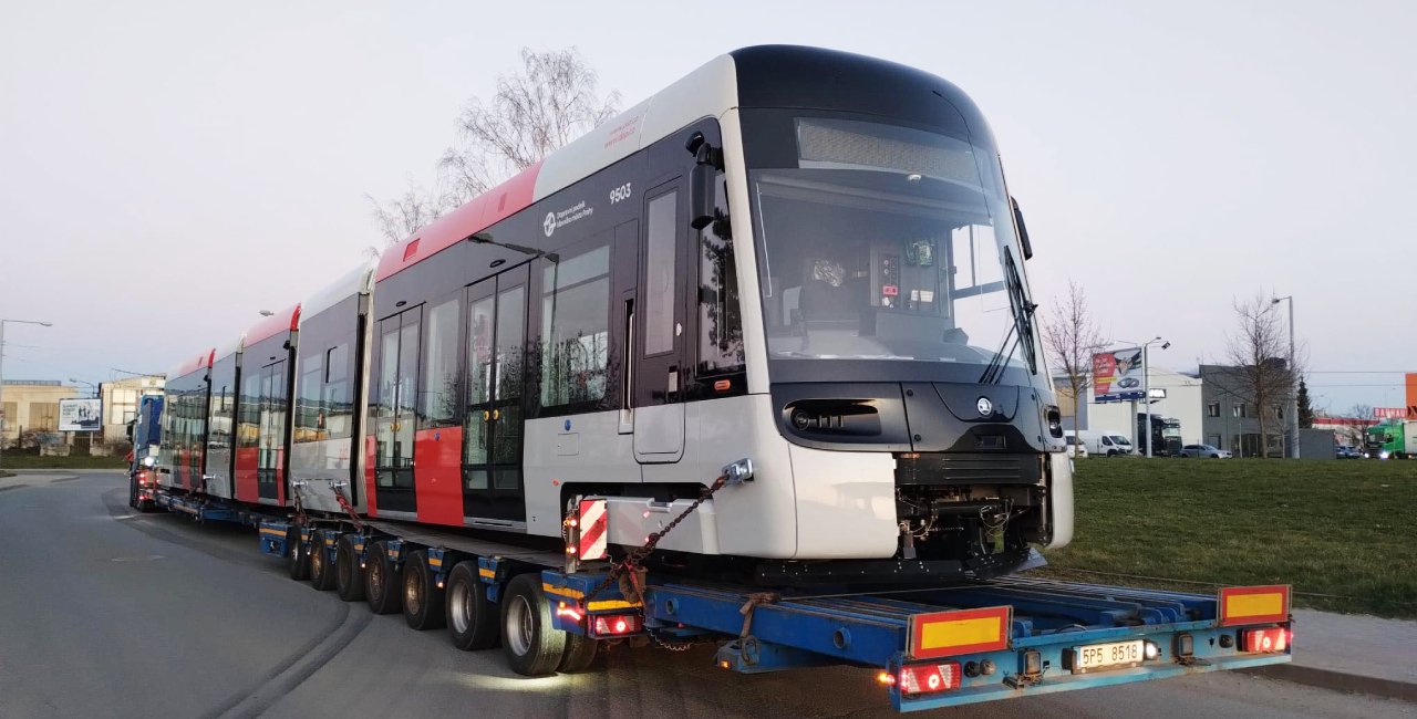 The first of Prague's new-look trams has arrived in the Czech capital ...