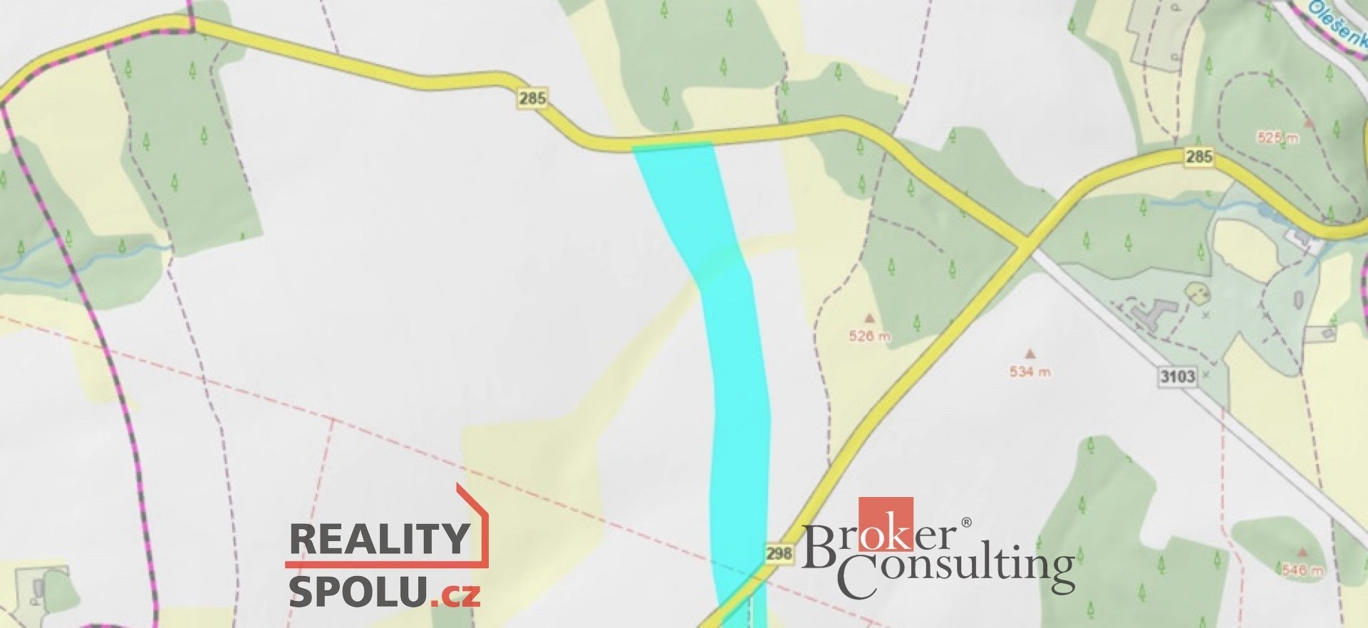 Field for sale, 46553m2, in Bohdašín