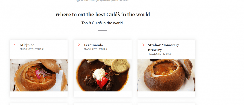 Guláš for Beginners: New Project Maps Czech Delicacies - Prague, Czech ...