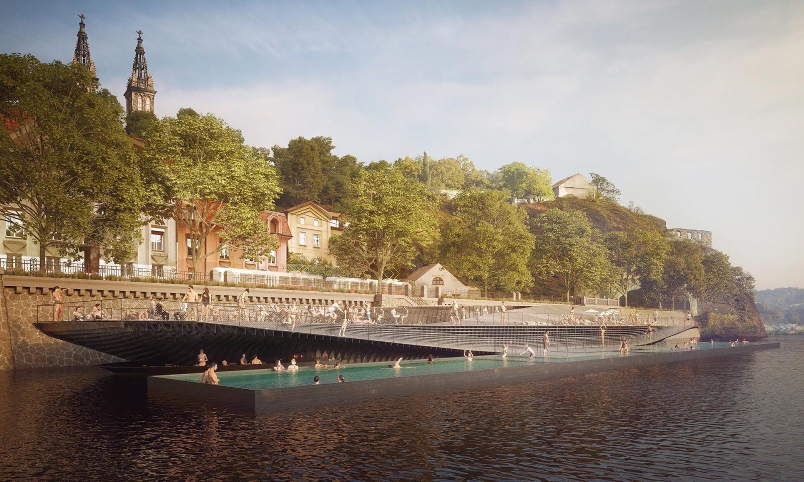 VIDEO: Floating swimming pool on Prague’s Vltava River coming by 2020 ...