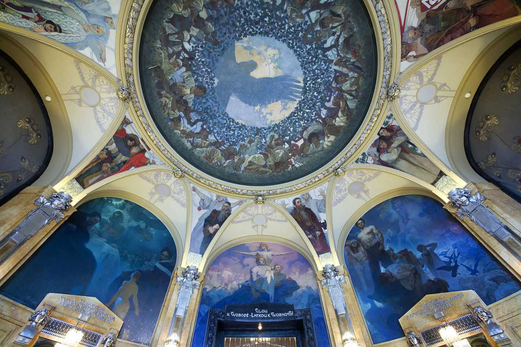 On the Mucha trail in Prague: From ceilings to stained glass ...